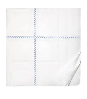 PRATESI Treccia King Bedspread - Blue