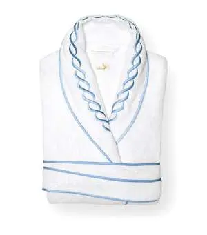 PRATESI Cotton Treccia Bathrobe - Blue