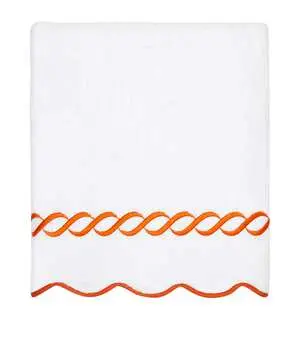 PRATESI Cotton Treccia Bath Towel - Orange