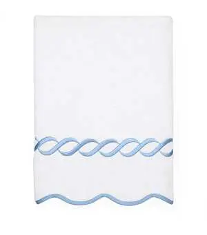 PRATESI Cotton Treccia Hand Towel - Blue