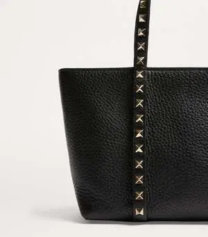 Valentino Garavani Mini Leather Rockstud Tote