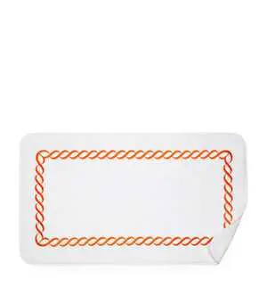 PRATESI Cotton Treccia Bath Mat - Orange