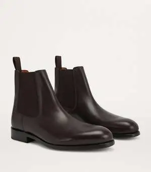 Kurt Geiger Leather Sloane Chelsea Boots - Brown