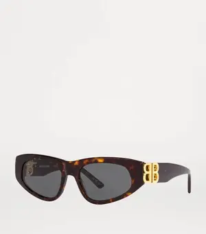 Balenciaga Round Bb0095s Sunglasses - Brown