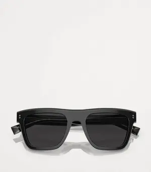 Dolce & Gabbana Acetate Square Domenico Sunglasses - Black