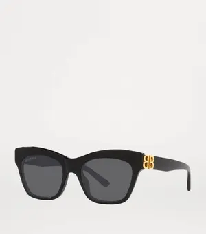 Balenciaga Acetate Bb0132s Sunglasses - Black