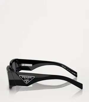 Prada Geometric Sunglasses - Black