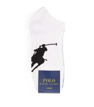 Polo Ralph Lauren Big Polo Pony Ankle Socks - White