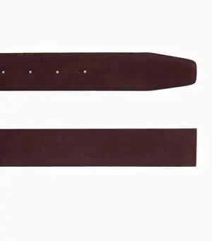 Giorgio Armani Suede Reversible Belt Strap Red
