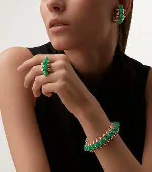 Cartier Clash De Xl Model Ring With Chrysoprase