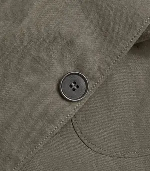 Giorgio Armani Silk-blend Upton Blazer - Grey