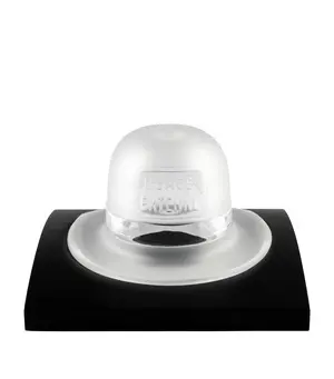 Lalique René Magritte Bowling Hat Sculpture - Clear