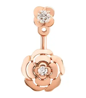 Chanel Camélia Diamond Single Earring - Rose Gold