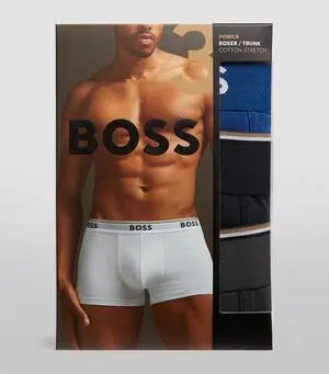 BOSS Stretch-cotton Power Trunks - Blue