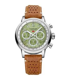 Chopard Lucent Steel Mille Miglia Chronograph Watch - Silver