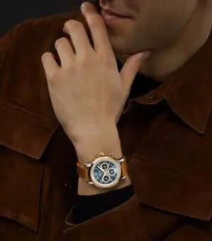 Chopard Yellow And Lucent Steel Chronograph Watch