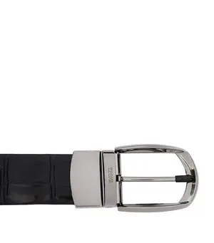 Zegna Parentesi Crocodile Leather Belt