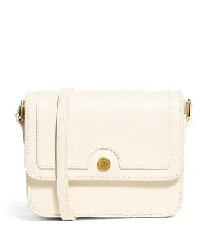 Harrods Leather Camera Bag - Ivory