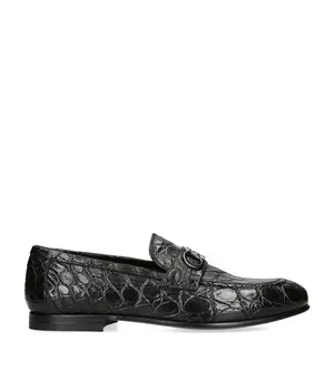 FERRAGAMO Crocodile Leather Loafers