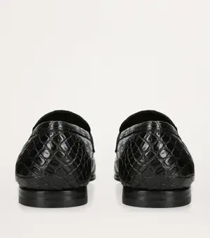 FERRAGAMO Crocodile Leather Loafers