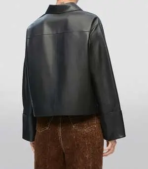 Loewe Leather Collared Jacket