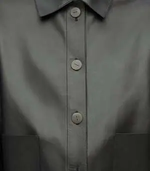 Loewe Leather Collared Jacket