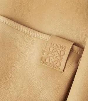 Loewe Shearling-trim Leather Jacket