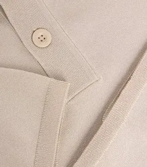 Sandro Knitted Polo Shirt - Beige