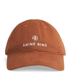 ANINE BING Anine Bing Jeremy Baseball Cap Brown