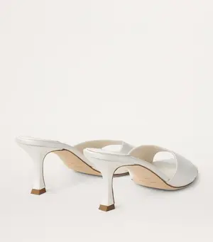 JIMMY CHOO Skye 70 Satin Mules - Ivory