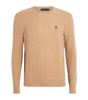 Polo Ralph Lauren Wool-cashmere Cable-knit Sweater