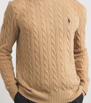 Polo Ralph Lauren Wool-cashmere Cable-knit Sweater