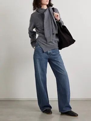 AGOLDE Low Curve Mid-rise Wide-leg Jeans