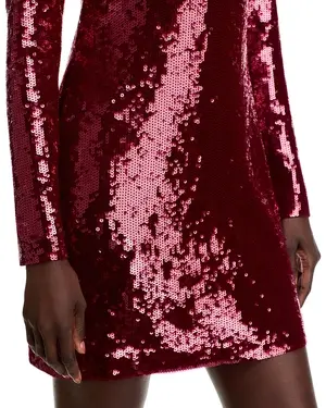 Veronica Beard Sylee Sequined Dress - Wine