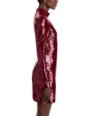 Veronica Beard Sylee Sequined Dress - Wine