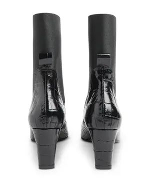 Whistles Darla Croc Heeled Boots