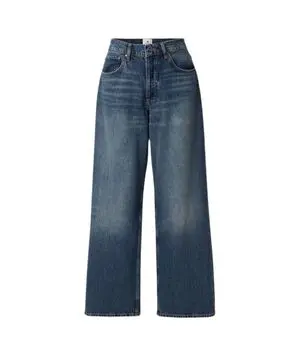 ANINE BING Manon Organic Wide Leg Jeans - Blue