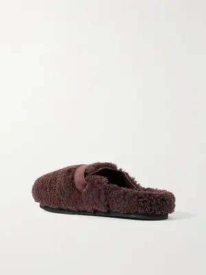 ANCIENT GREEK SANDALS Vasilitsa Shearling Mules - Brown