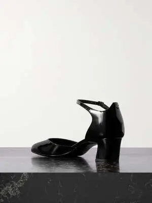 JIMMY CHOO Pixie 45 Patent-leather Mary Jane Pumps - Black