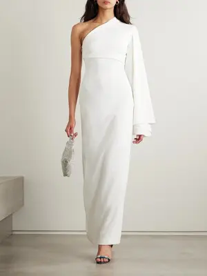 Solace London Elisa One-sleeve Gown - White