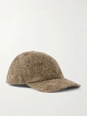 Loro Piana Embroidered Cashmere-felt Baseball Cap - Brown