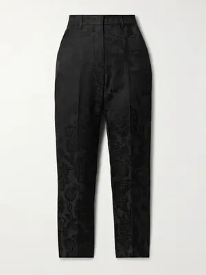 Etro Cotton-blend Jacquard Tapered Pants