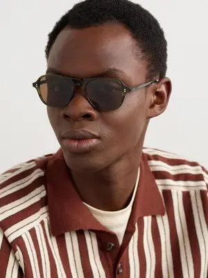 Garrett Leight Doc Aviator Sunglasses