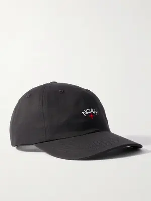 NOAH Logo-embroidered Cotton-twill Baseball Cap - Black