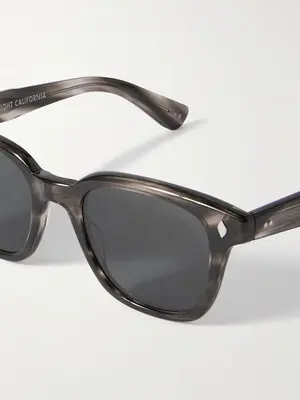Garrett Leight Broadway D-frame Sunglasses - Black