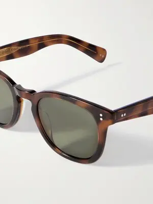 Garrett Leight Kinney Ii Round-frame Acetate Sunglasses