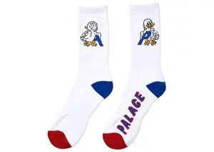 PALACE Duck Out Crew Socks - White