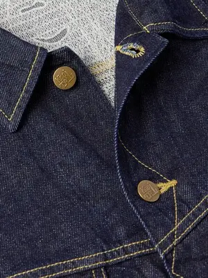 Kapital Crochet-trimmed Denim Trucker Jacket