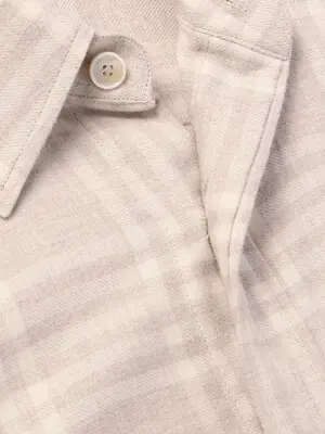 Zegna Checked Cotton-flannel Shirt