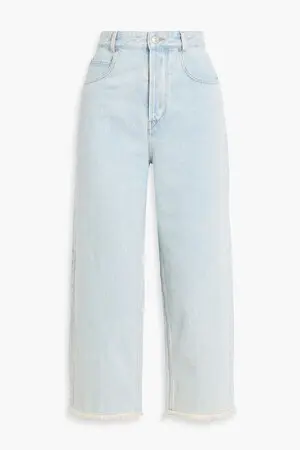 MARANT ETOILE Laliskasr Acid Wash High-rise Straight-leg Jeans - Light Denim